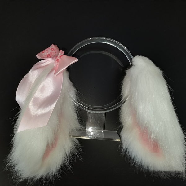 White Bunny Ears - Etsy