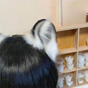 Handmade Snow Leopard Panther Ears Tail Set Furry Fursuit Faux Fur Wild ...