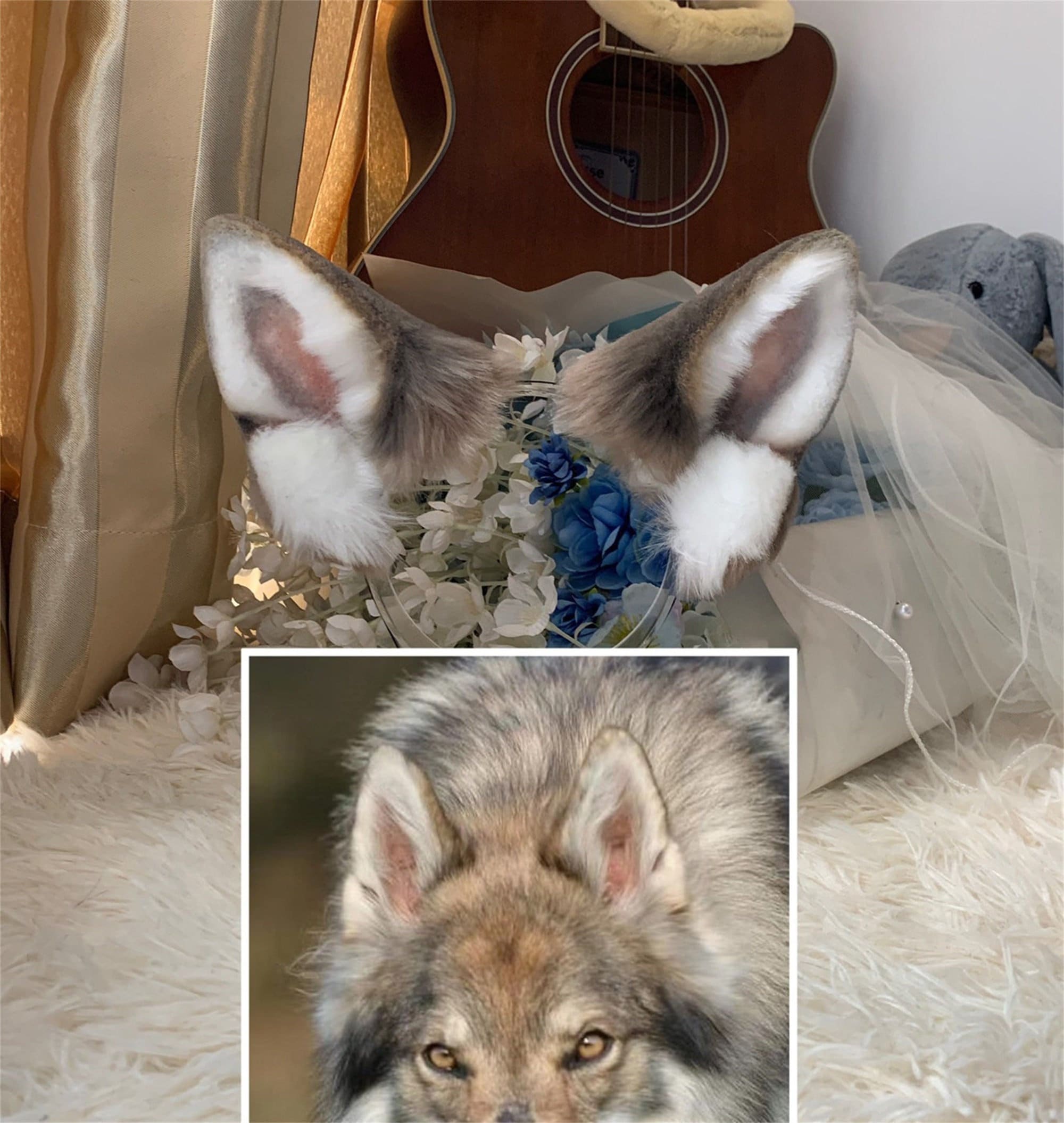 Handmade Wolf Dog Ears Headband Furry Wild Animal Ears - Etsy Canada