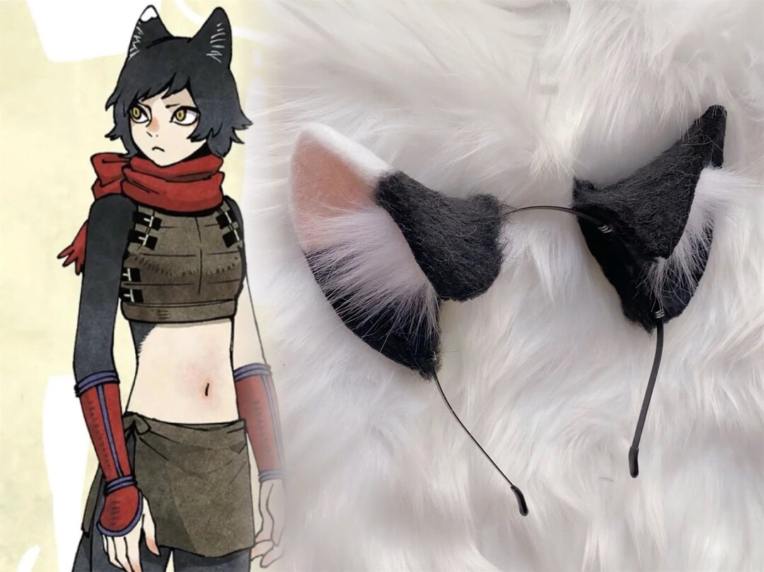 Cosplay Dungeon Meshi, Cat Ears and Tail Set, Anime Cat Ears Tail Faux ...