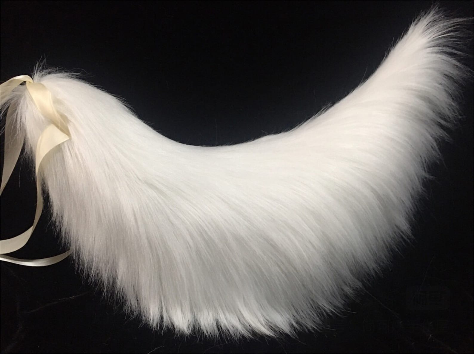 Handmade Samoyed Ears Tail Set, Dog Puppy Ears Hairband White Pink ...