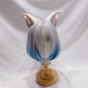 Handmade Cute Fox Ears With Bell Furry Faux Fur Airplane Fox Ears ...