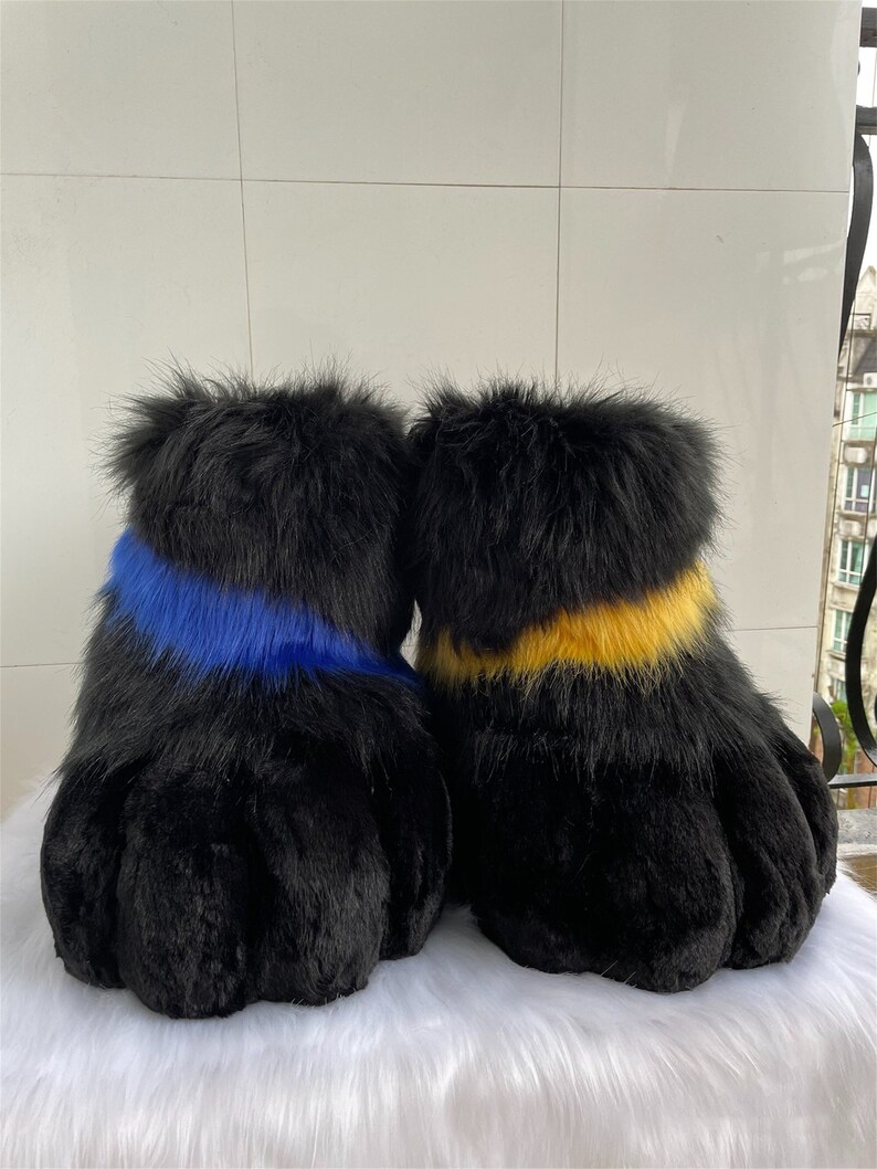 Custom Animal Feet Paws Claws Fursuit, Handmade Furry Cute Kawaii Wolf ...