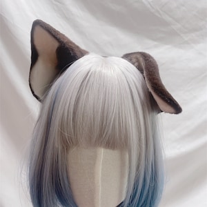 Handmade Dog Puppy Ears Tail Set Furry Faux Fur Airplane Dog Ears ...
