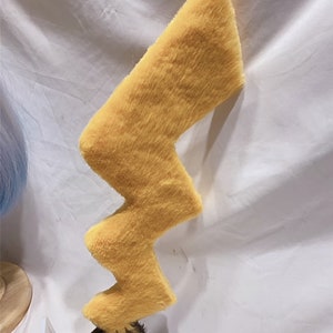 Cosplay Pikachu Ears Tail, Yellow Pikachu Ears Headband, Yellow Pikachu ...