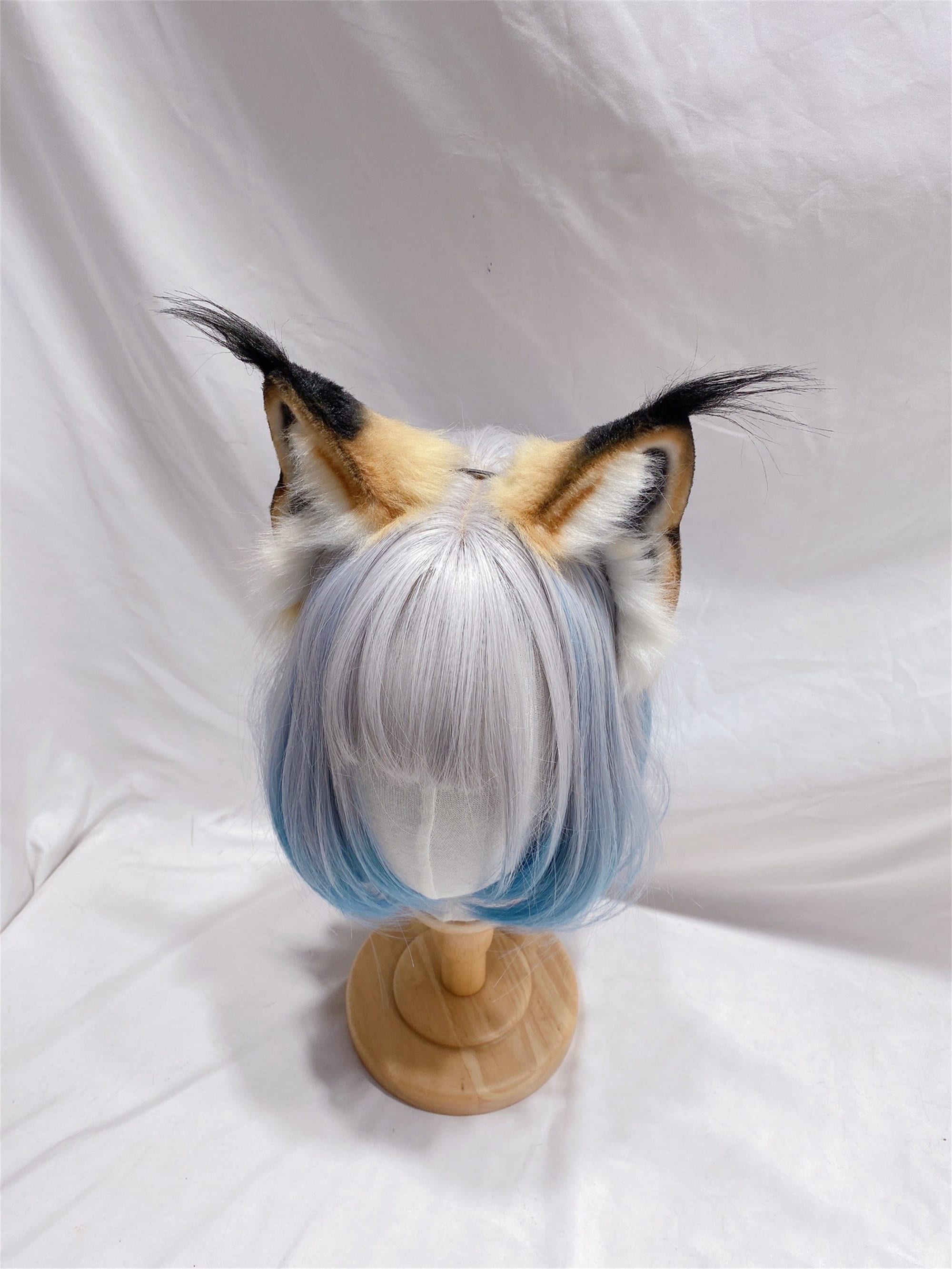 Handmade Lynx Wild Cat Ears Furry Faux Fur Lynx Cat Ears Hairband Cosplay Lynx Cat Ears Wild ...