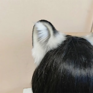 Handmade Snow Leopard Panther Ears Tail Set Furry Fursuit Faux Fur Wild ...