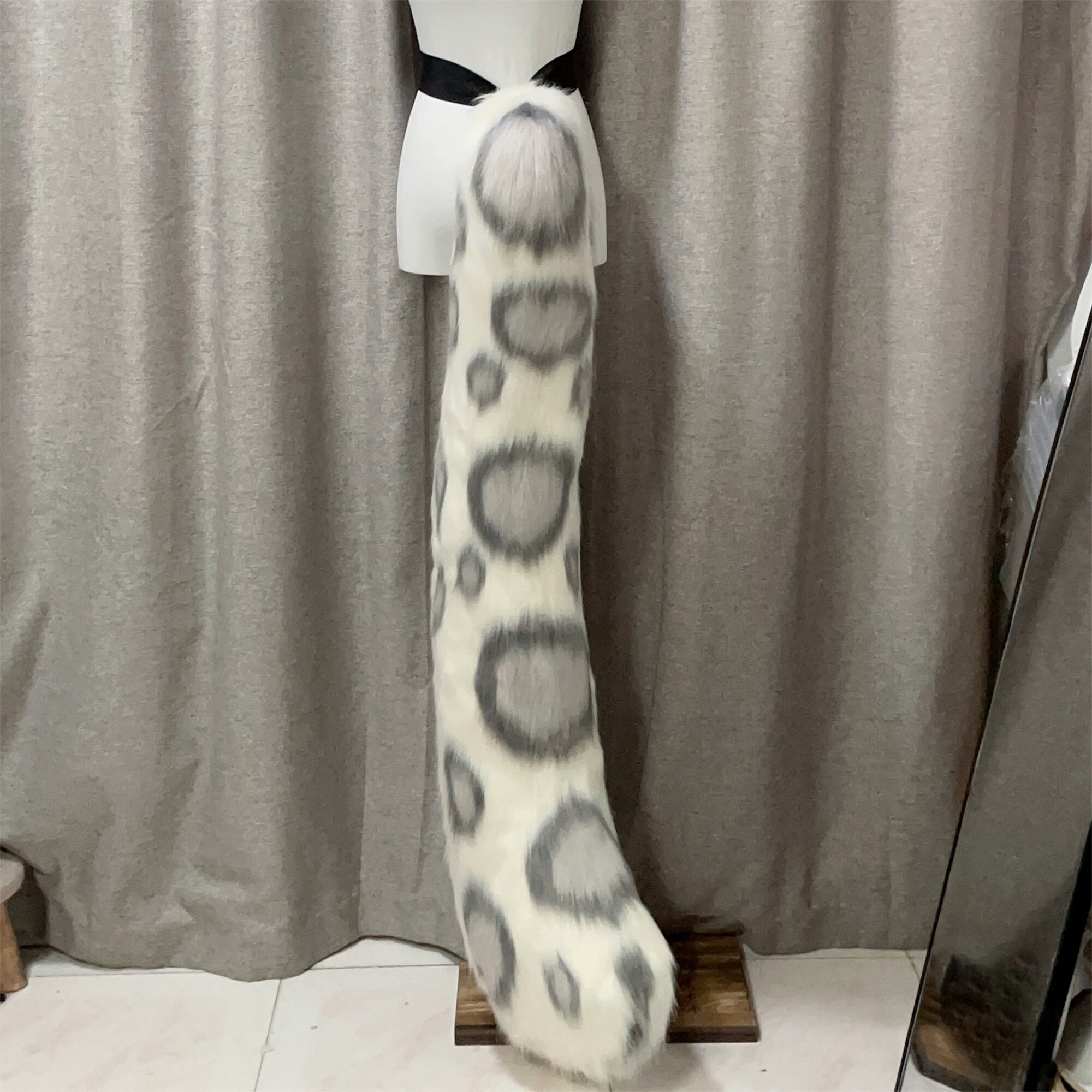 Handmade Snow Leopard Panther Tail Furry Fursuit Faux Fur Wild - Etsy
