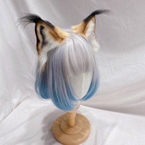 Handmade Lynx Wild Cat Ears Furry Faux Fur Lynx Cat Ears Hairband ...