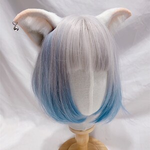 Handmade Cute Fox Ears With Bell Furry Faux Fur Airplane Fox Ears ...