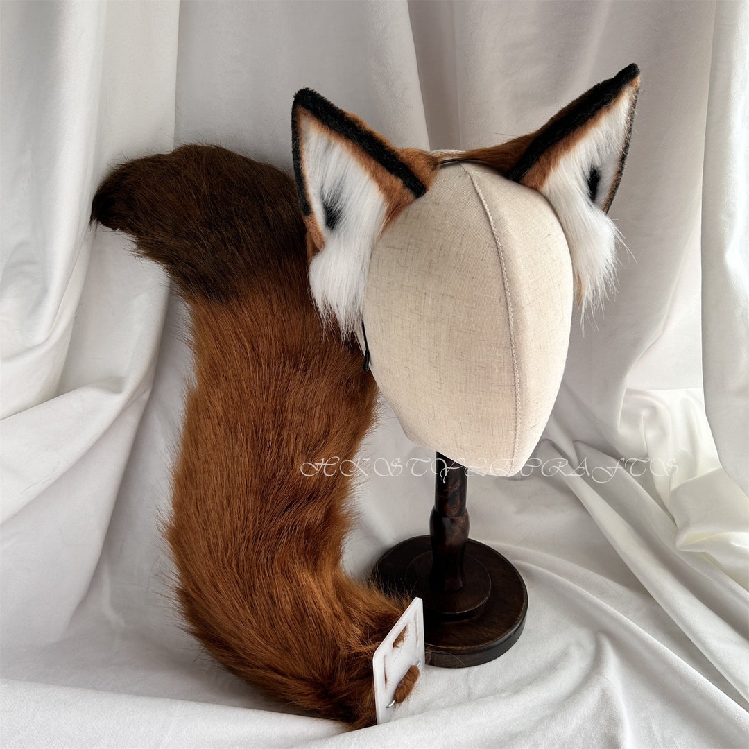 Red Fox Ears and Tail Set - Etsy