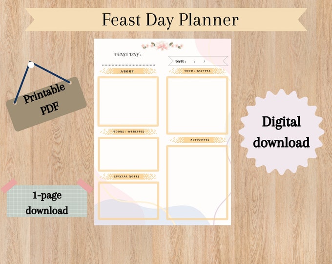 Printable Catholic Planner for Liturgical Living - Etsy Canada