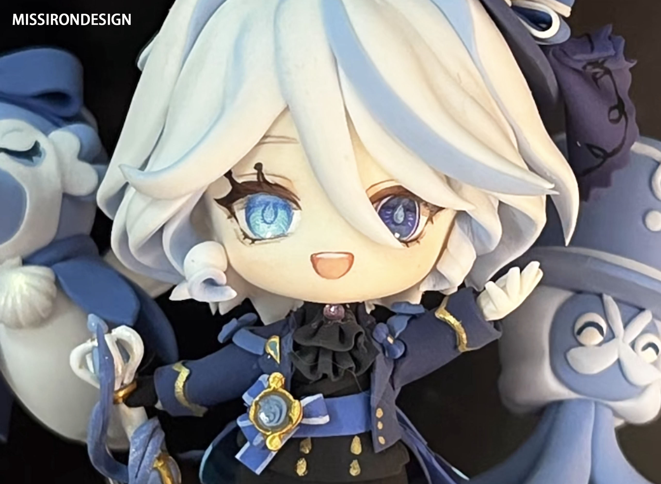 Genshin Impact Furina Clay Figure, Cute Furina, Genshin Figure ...