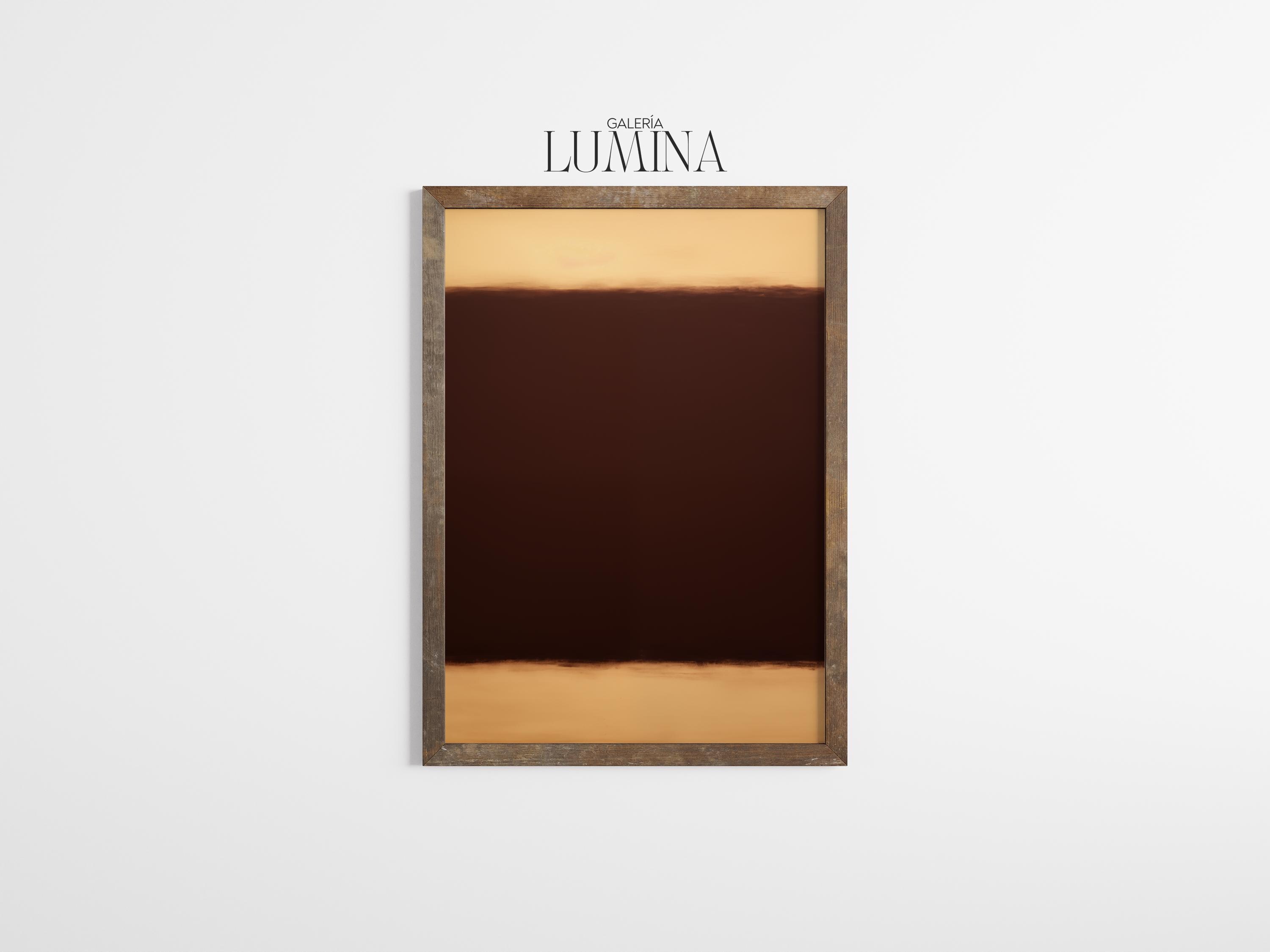 Dark Brown Rectangle Abstract Painting Minimalist Geometric Modern ...