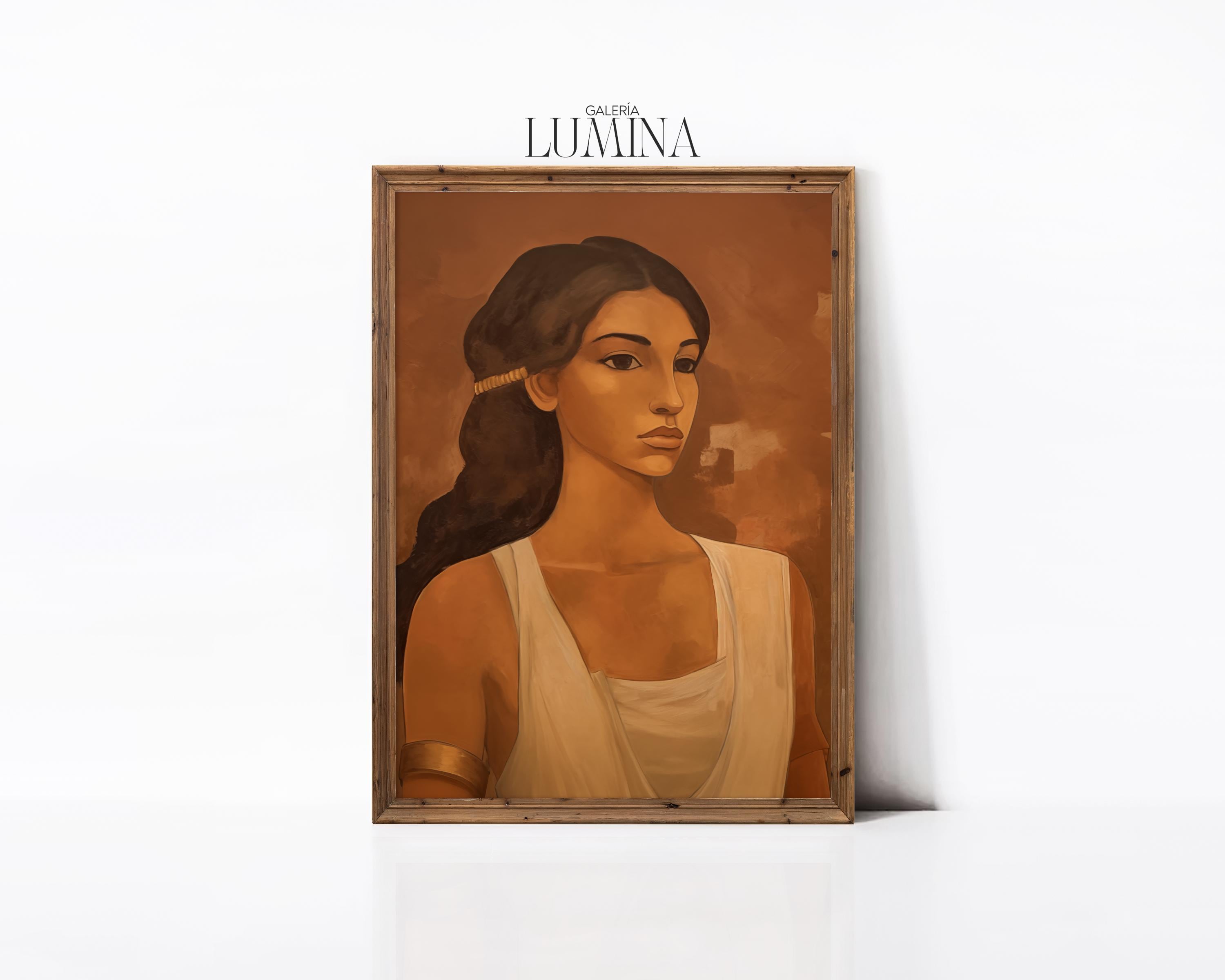 Ancient Greek Woman Painting Greek Mythology Woman Portrait Painting ...