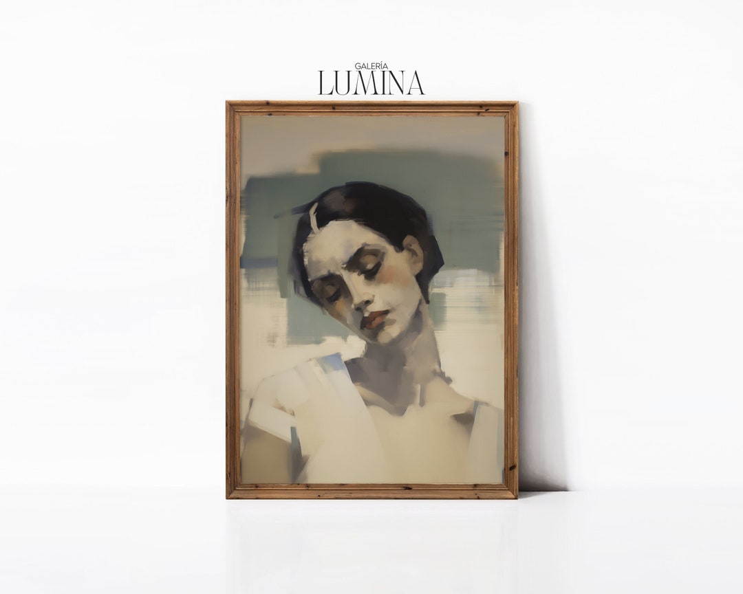 Expressionist Woman Original Painting Dark Moody Abstract Woman ...