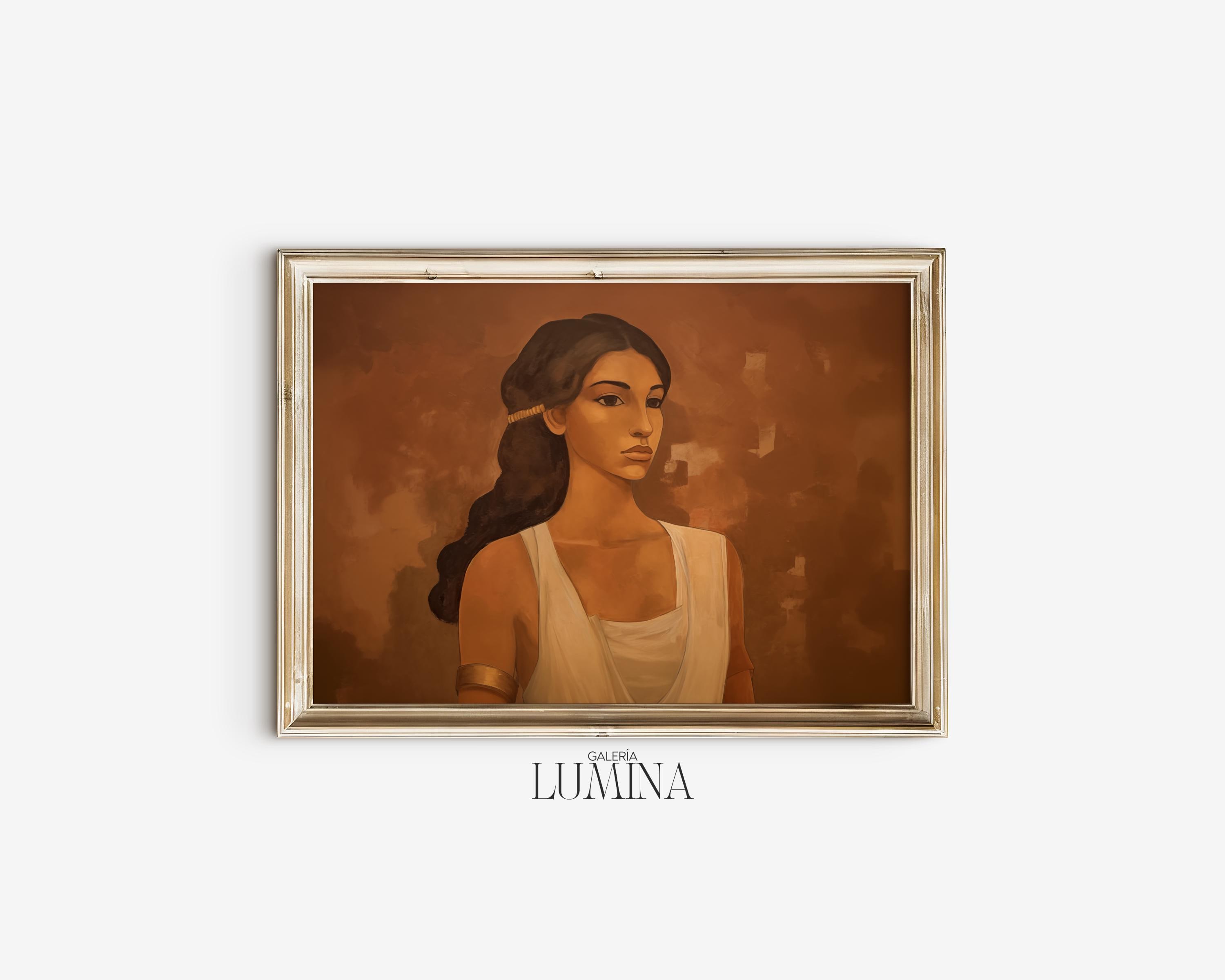Ancient Greek Woman Painting Greek Mythology Woman Portrait Painting ...