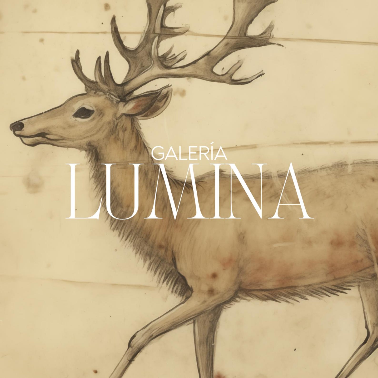 Old Deer Medieval Manuscript Sketch Vintage Stag Wall Art Antique Deer ...
