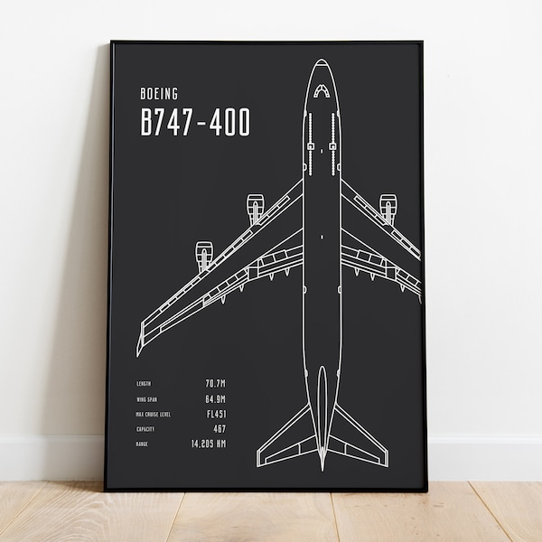 Boeing 747 Poster - Etsy
