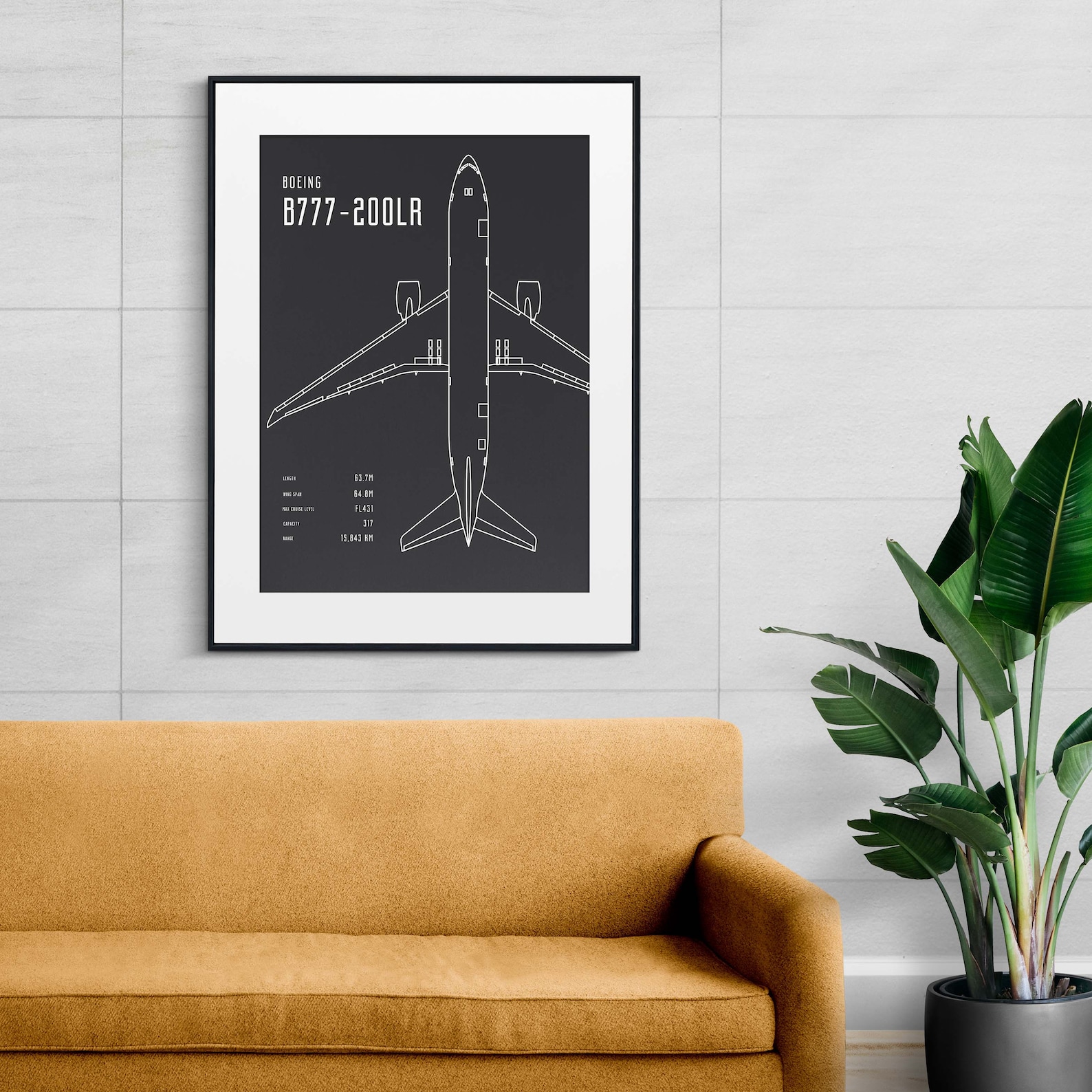 Boeing B777-200LR Poster - Etsy