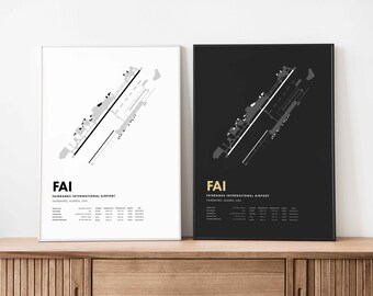 GFK Grand Forks International Airport Map Art Digital Poster - Etsy