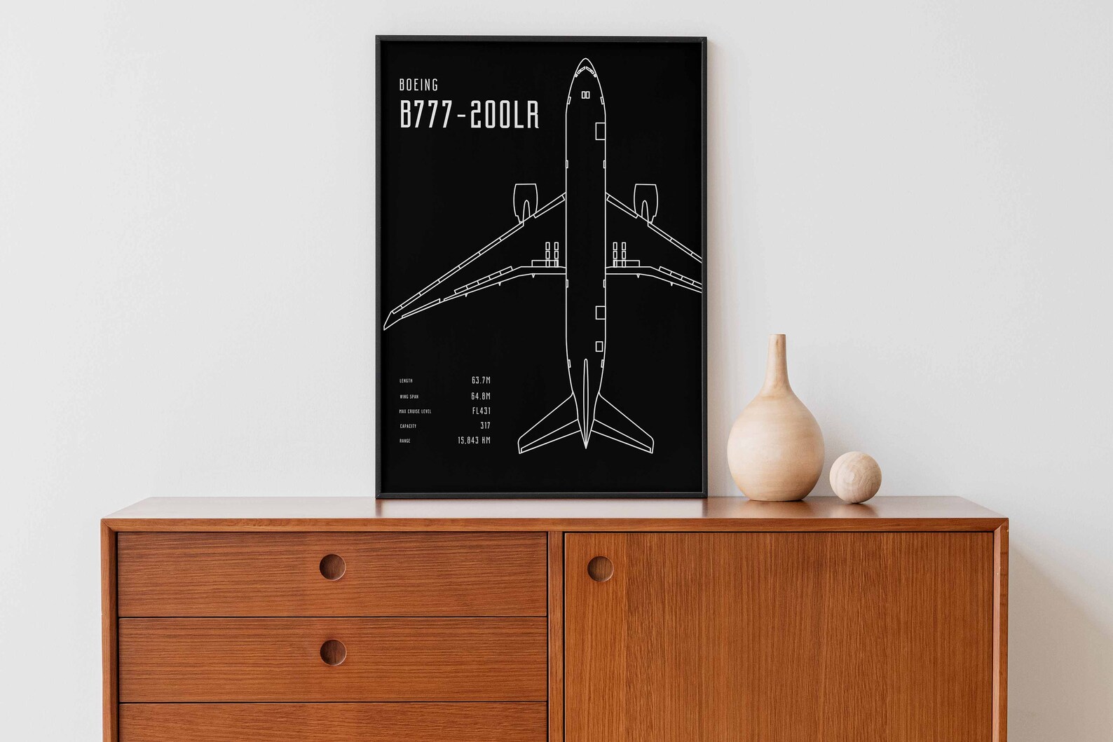 Boeing B777-200LR Poster - Etsy