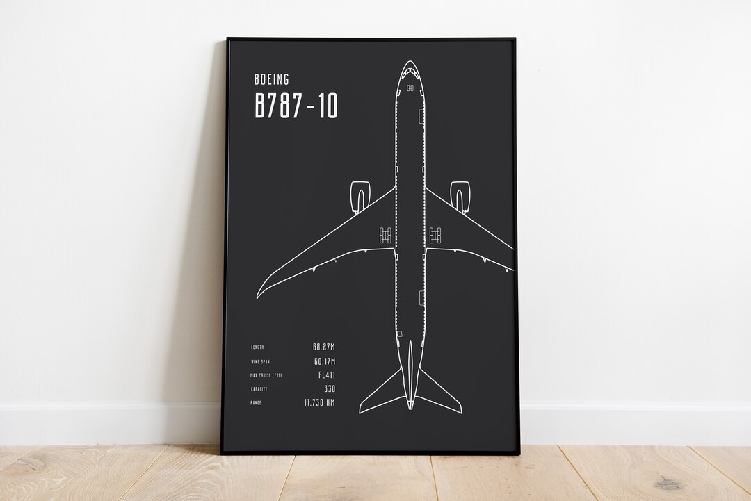 Boeing B787-10 Poster - Etsy