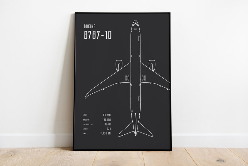 Boeing B787-10 Poster - Etsy