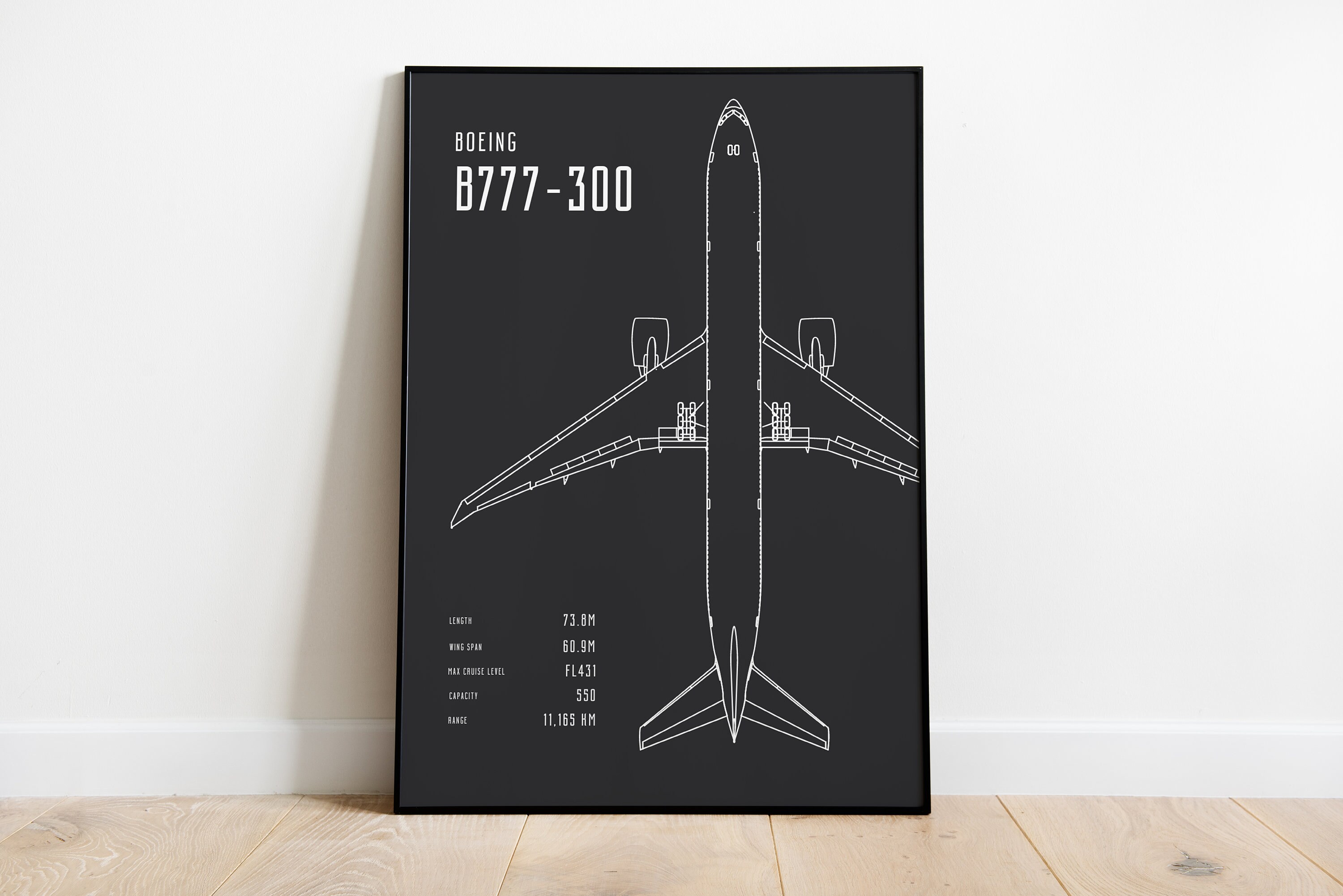 Boeing B777-300 Poster - Etsy
