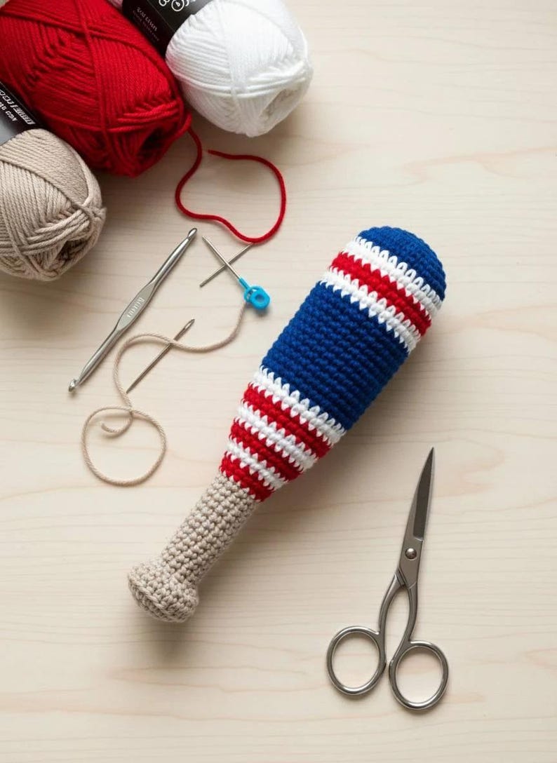 Amigurumi Baseball Bat Crochet Pattern - PDF Digital Download & Video ...