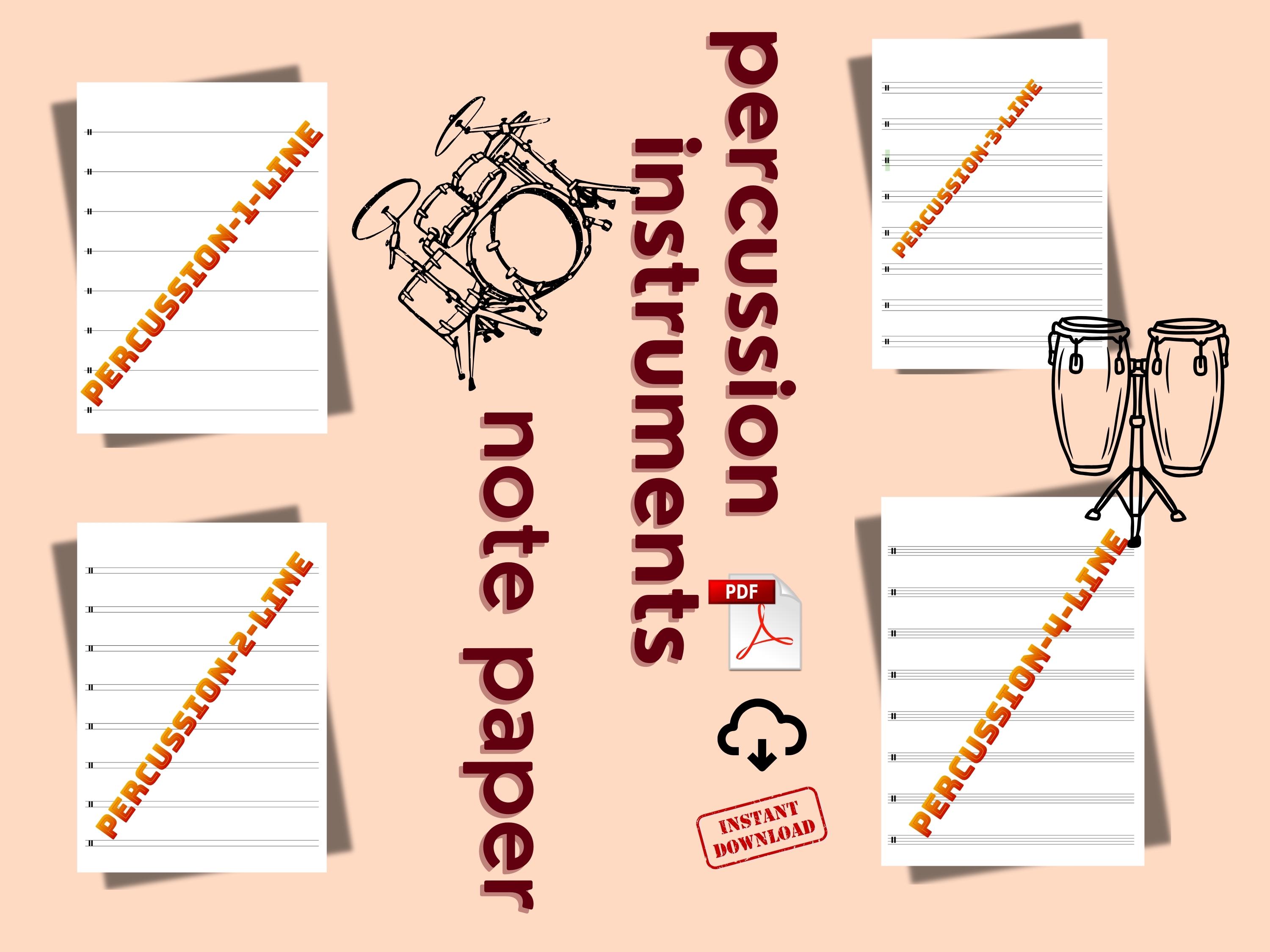 Printable Blank Music Sheet PDF – A4 & US Letter Staff Paper for Piano ...