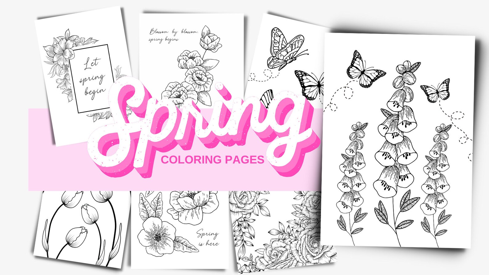 10 Printable Coloring Pages for Girls, Schoolers, Coloring Book ...