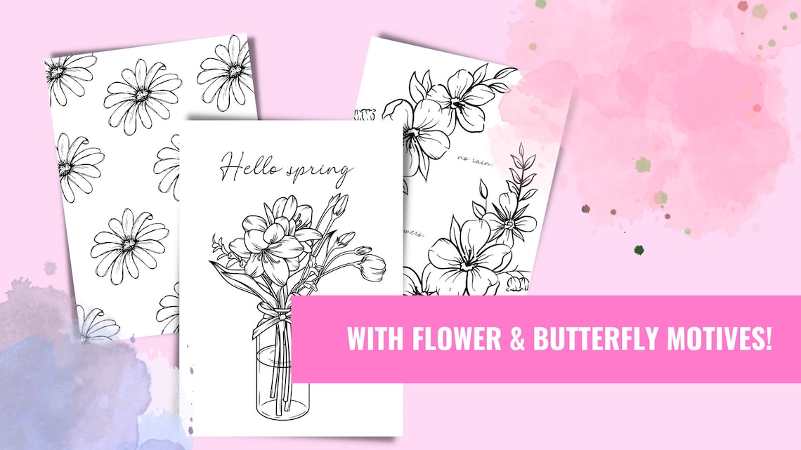 10 Printable Coloring Pages for Girls, Schoolers, Coloring Book ...