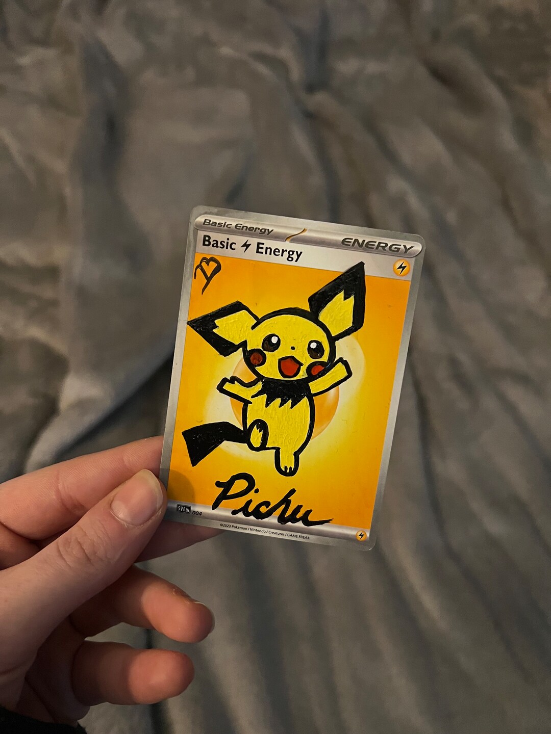 Pichu Altered Pokémon Card, Hand Painted - Etsy
