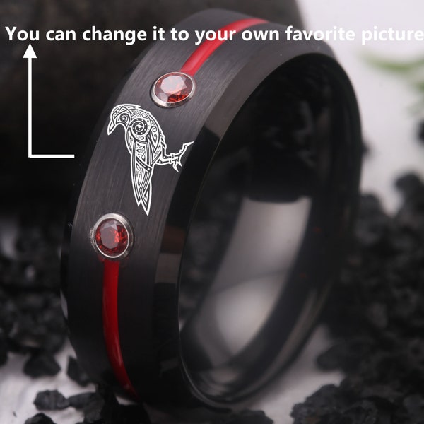 Raven Wedding Ring - Etsy