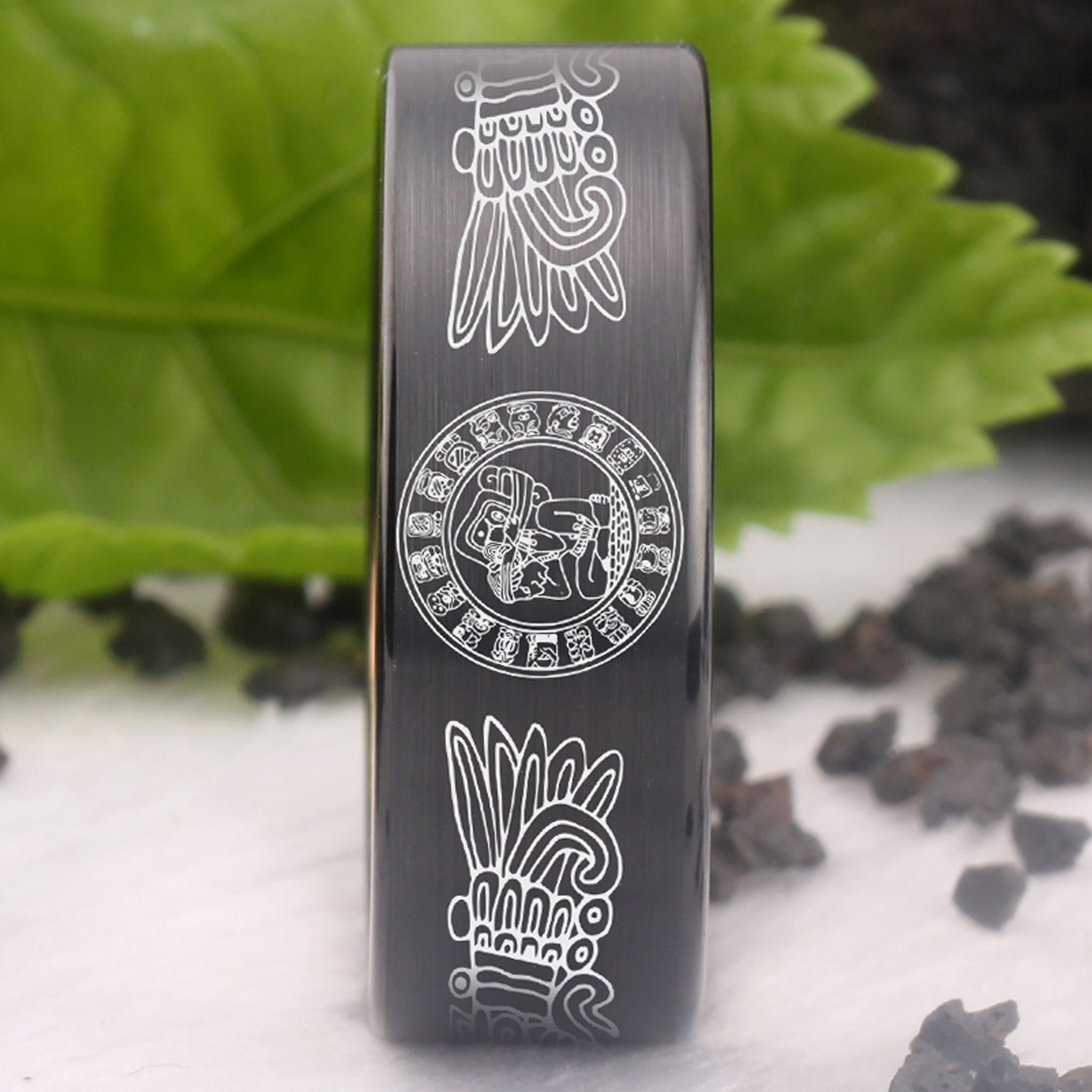 Aztec Empireaztec Totemaztec Pattern Ringmayan Wedding - Etsy