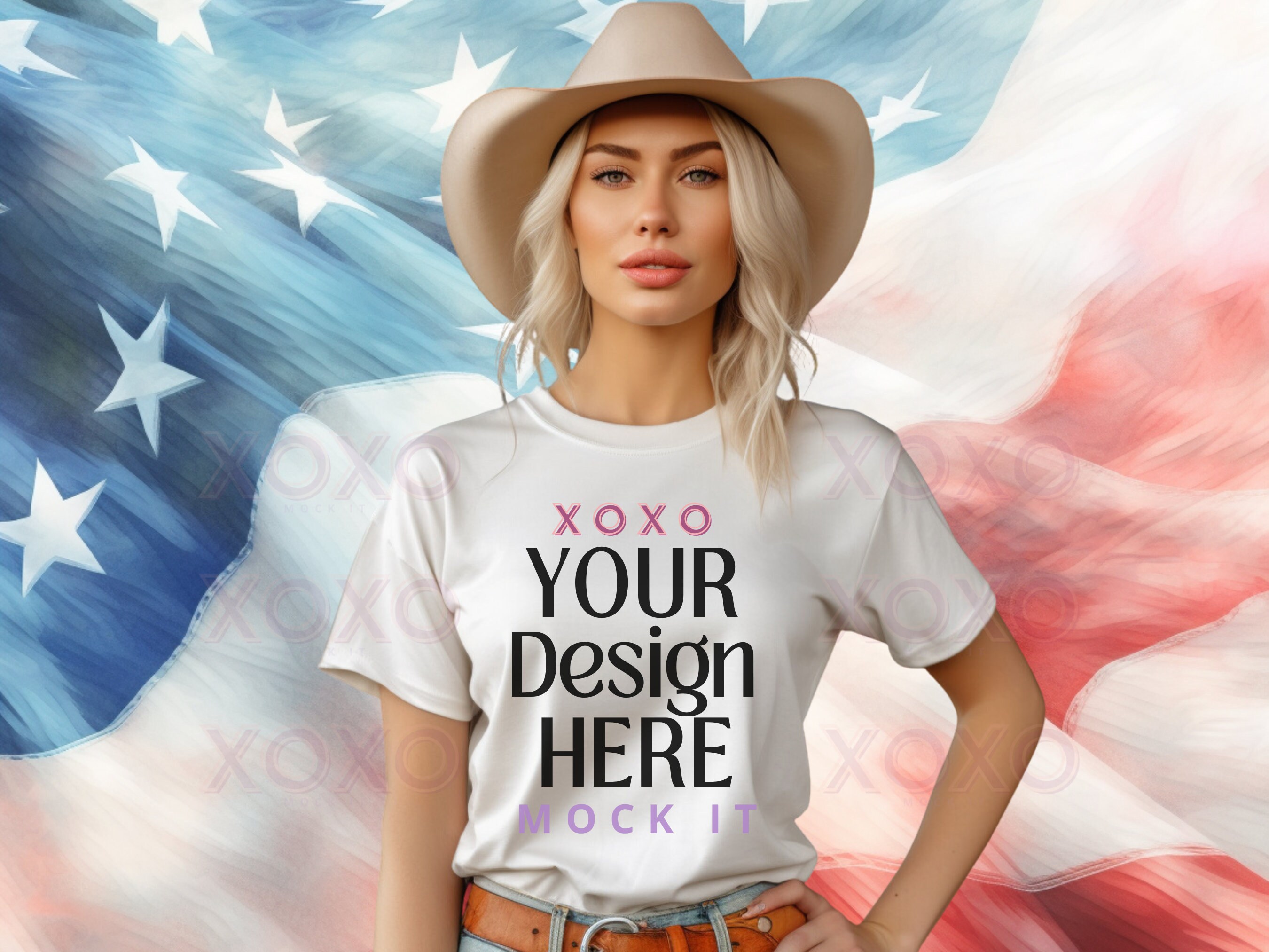 XOXO MOCKUP Patriotic Fourth of July Mockup Independence Day Labor Day ...