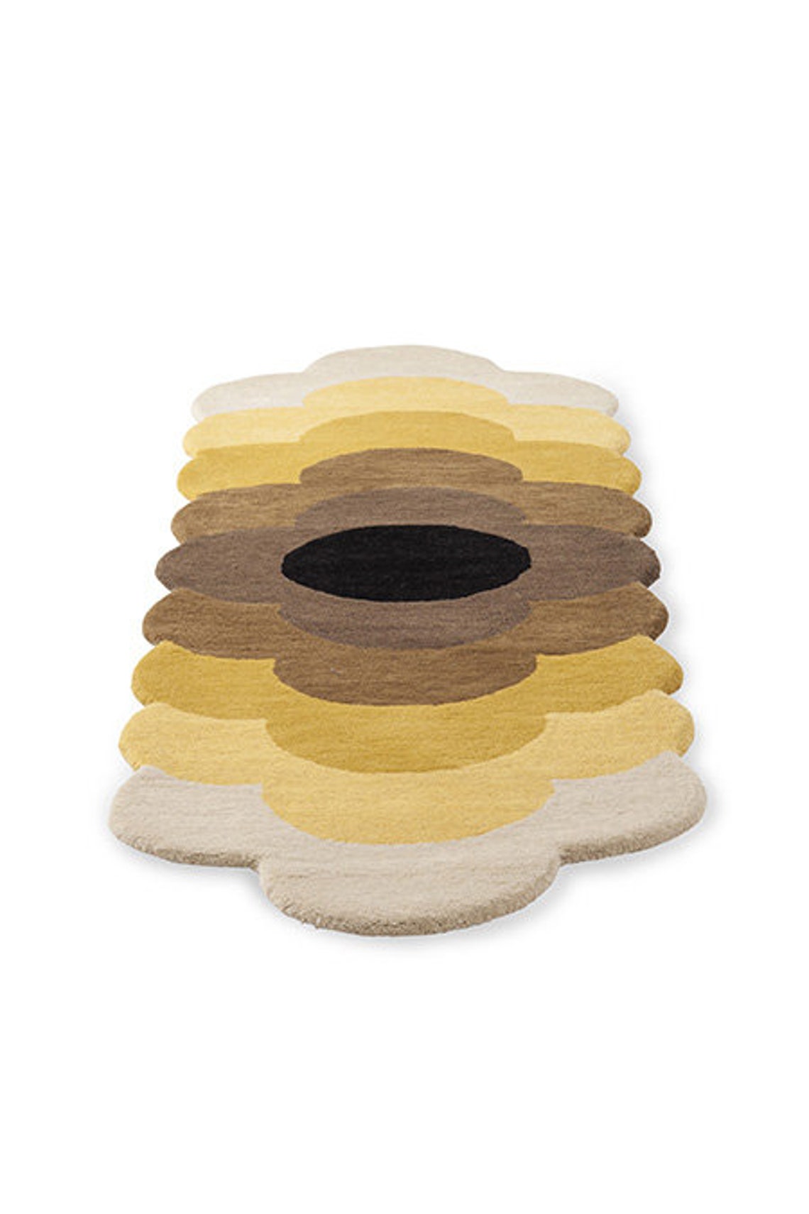 Orla Kiely Runner Rugs, 100% New Zealand Wool, Teal Mid Century Modern ...