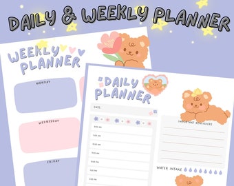 Cute Digital Notebook Cute Digital Planner Kawaii Digital - Etsy