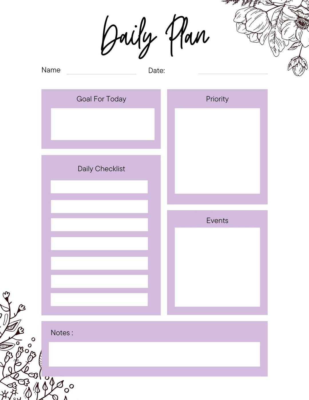 Lilac Planner - Etsy