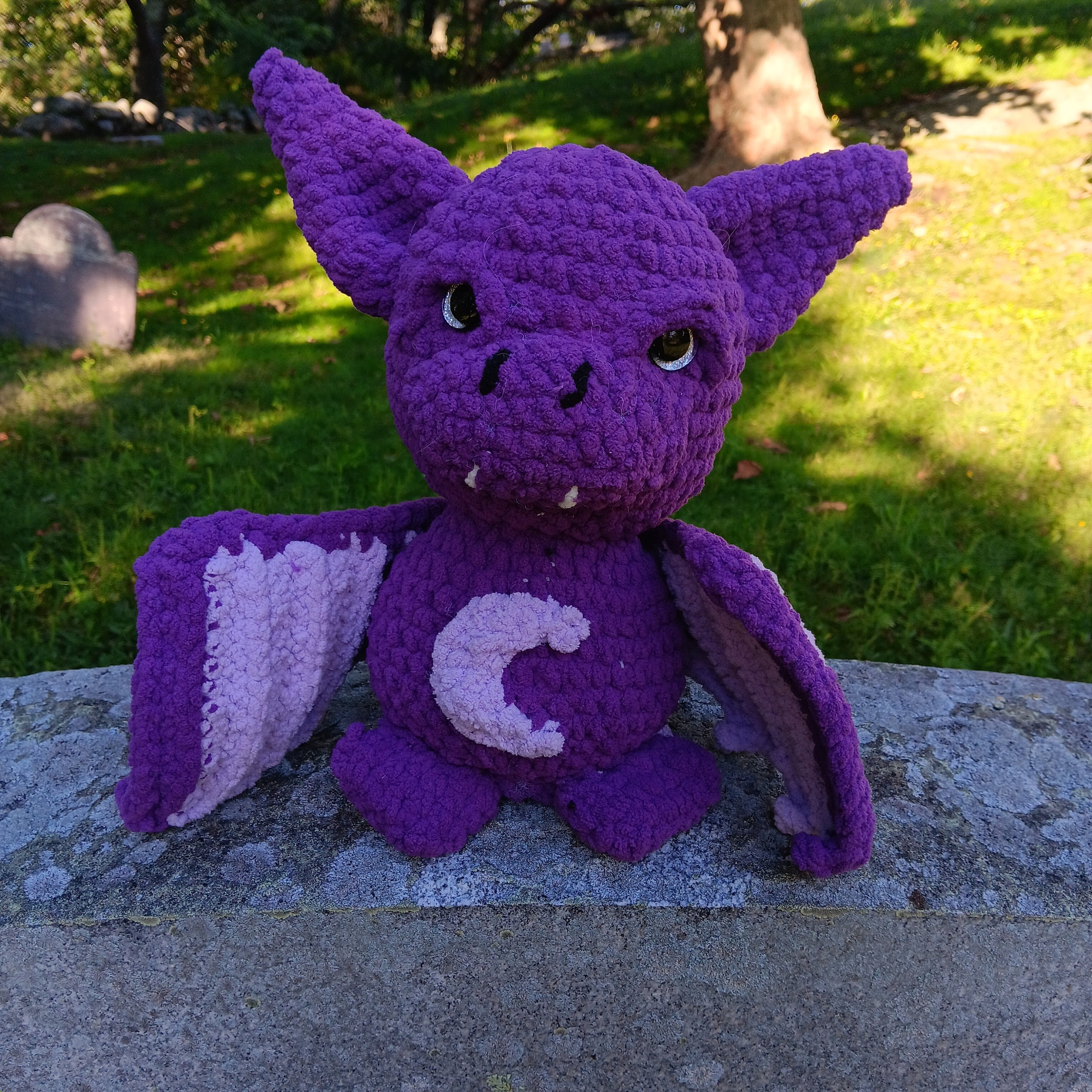 Voodoo Cuddly Crochet Plush Bat Gothic Plush Handmade Gift Cute ...