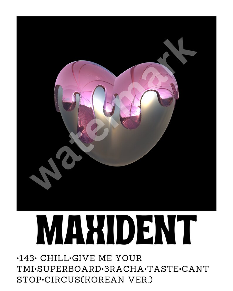 MAXIDENT- STRAYKIDS- Kpop Poster-digital Print - Etsy