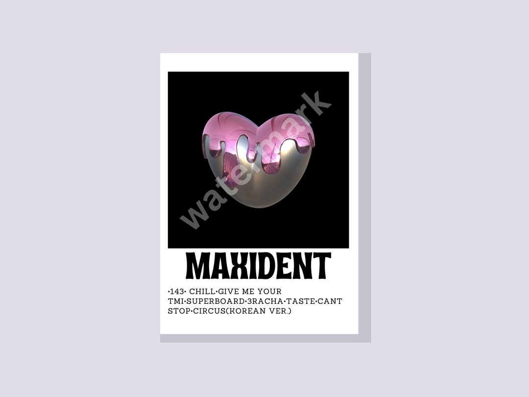 MAXIDENT- STRAYKIDS- Kpop Poster-digital Print - Etsy