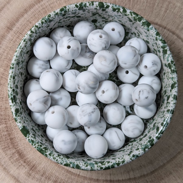 Marble Silicone Bead - Etsy