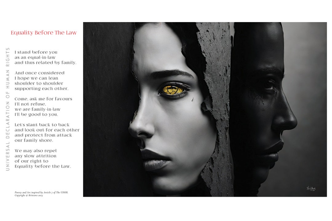 DIGITAL DOWNLOAD Art + Poetry, Equality Before the Law Premium Poster ...