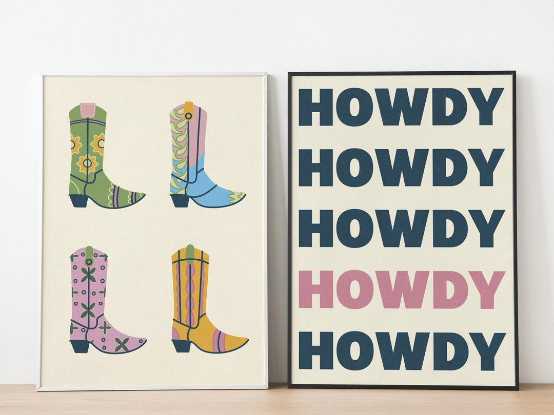 Howdy Sign, Howdy Wall Art, Printable Wall Art, Modern Western Art ...