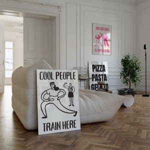 Funny Gym Poster Printable, Workout Room Decor, Home Gym Inspirational ...