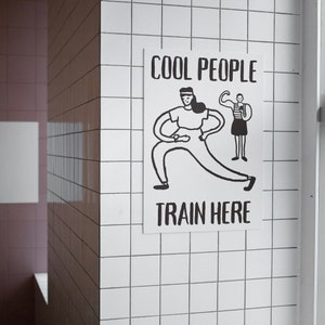 Funny Gym Poster Printable, Workout Room Decor, Home Gym Inspirational ...