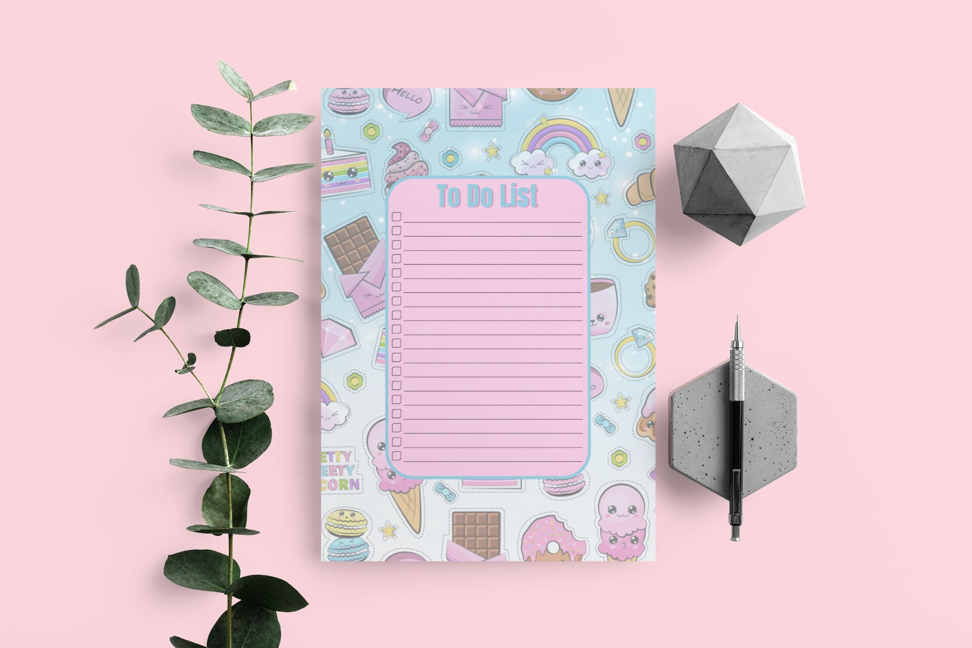 5 Cute Kawaii Pastel to Do List Printable Bundle | Digital Download ...