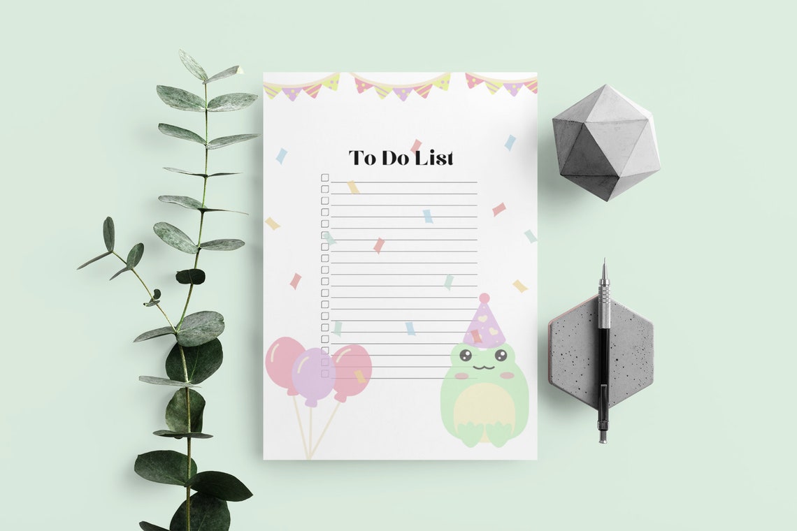 5 Cute Kawaii Pastel to Do List Printable Bundle | Digital Download ...